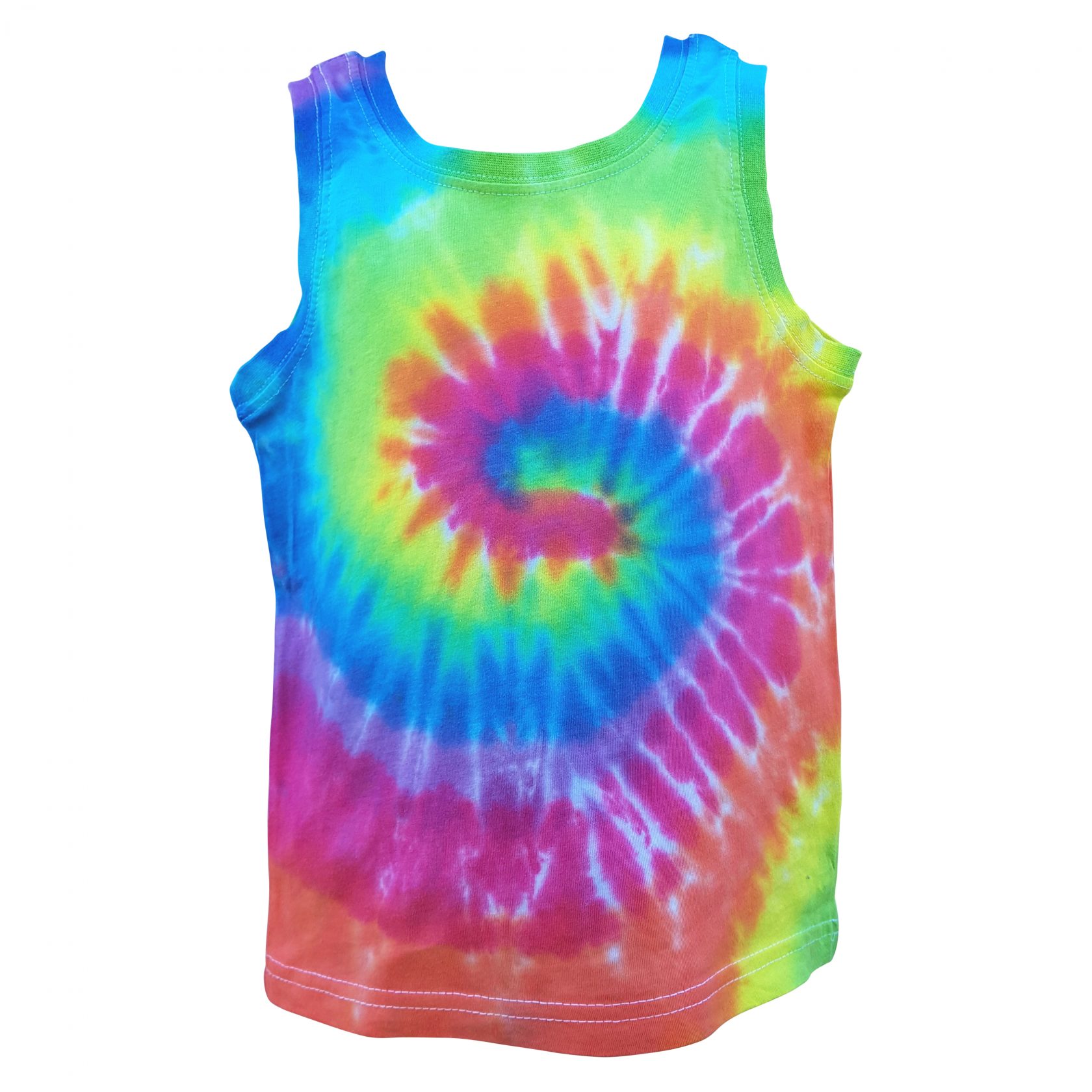 CHILDREN'S RAINBOW SWIRL SINGLET - Funky Tie Dye
