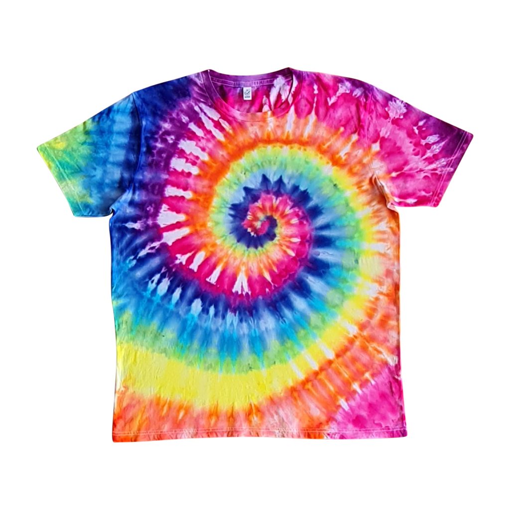 EARTH POSITIVE ICY RAINBOW SWIRL ADULTS TEES - Funky Tie Dye