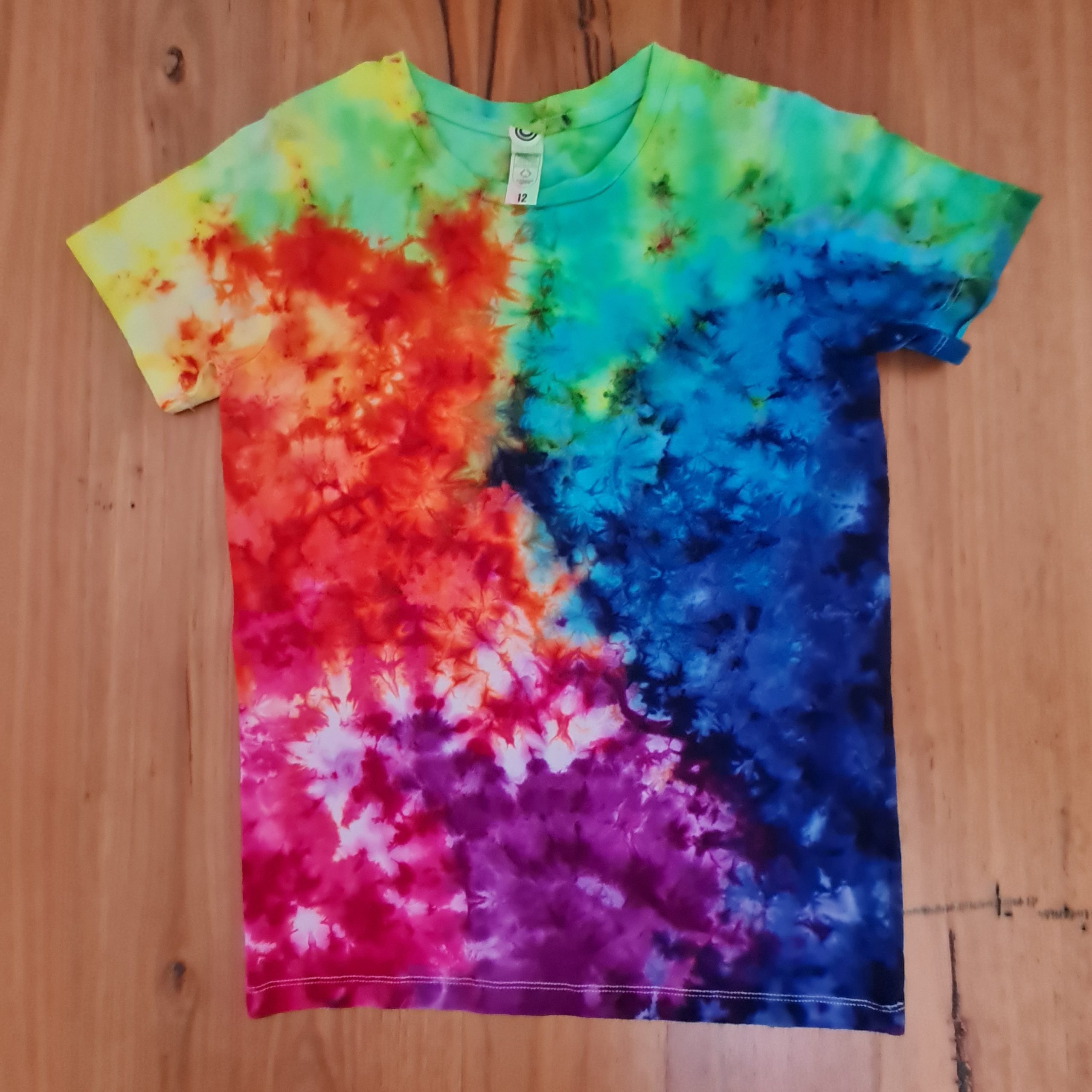 CHILDRENS ICY RAINBOW MOTTLED SHIRTS