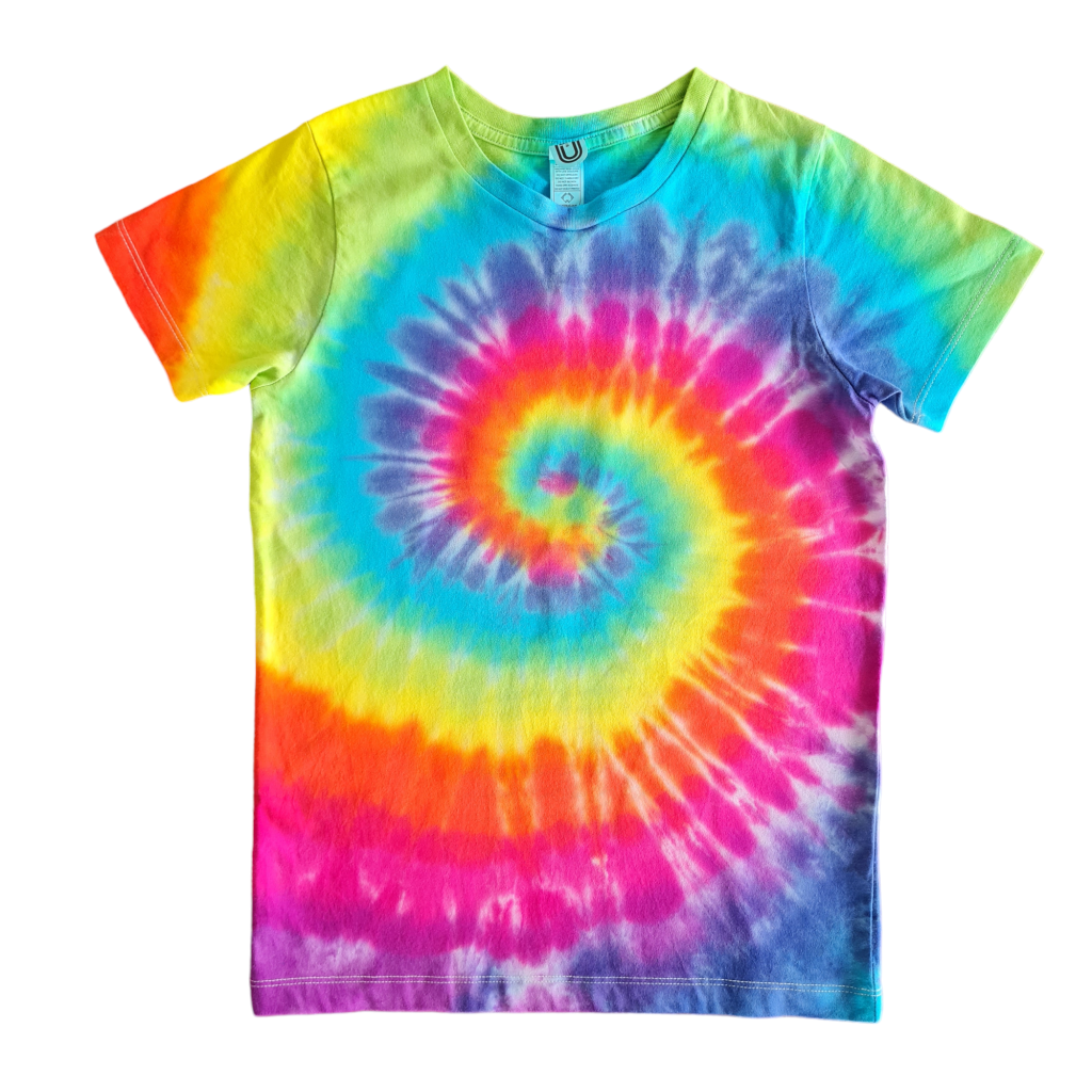 CHILDRENS RAINBOW SWIRL SHIRTS - Funky Tie Dye