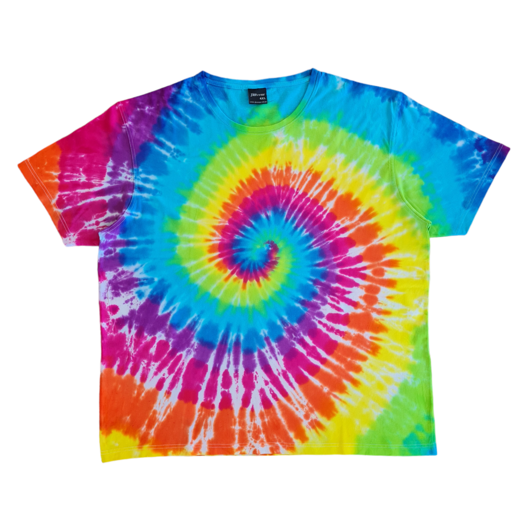 4XL, 5XL &6/7XL RAINBOW SWIRL SHIRT - Funky Tie Dye