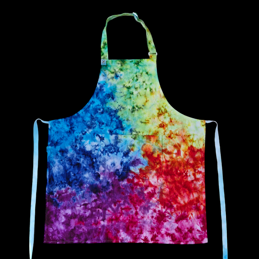 ICY RAINBOW MOTTLED APRONS - Funky Tie Dye